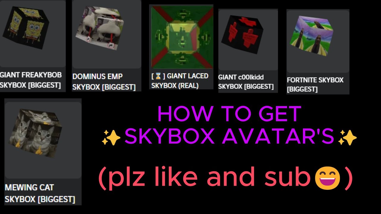 HOW TO GET MASSIVE SKYBOX AVATARS (ROBLOX AVATAR GLITCHES) 🤯🤯🤯 - YouTube