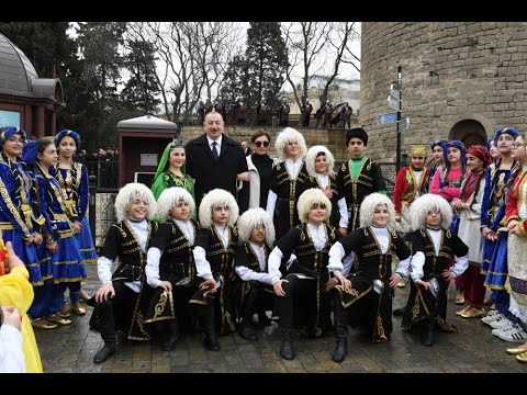 Prezident İlham Əliyev və birinci xanım Mehriban Əliyeva Novruz şənliyində iştirak ediblər