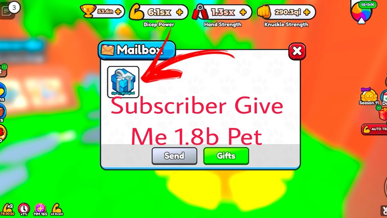 subscriber Give Me 1.8b Pet In Roblox 😍🥰 - YouTube