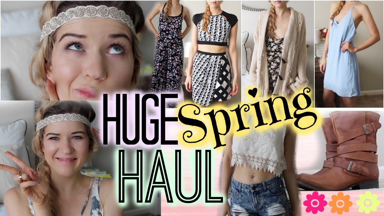 HUGE Spring Haul: Clothes, Shoes & MORE! - YouTube