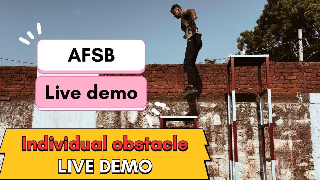 Live Demo: Mastering Individual Obstacles for AFSB Special - YouTube