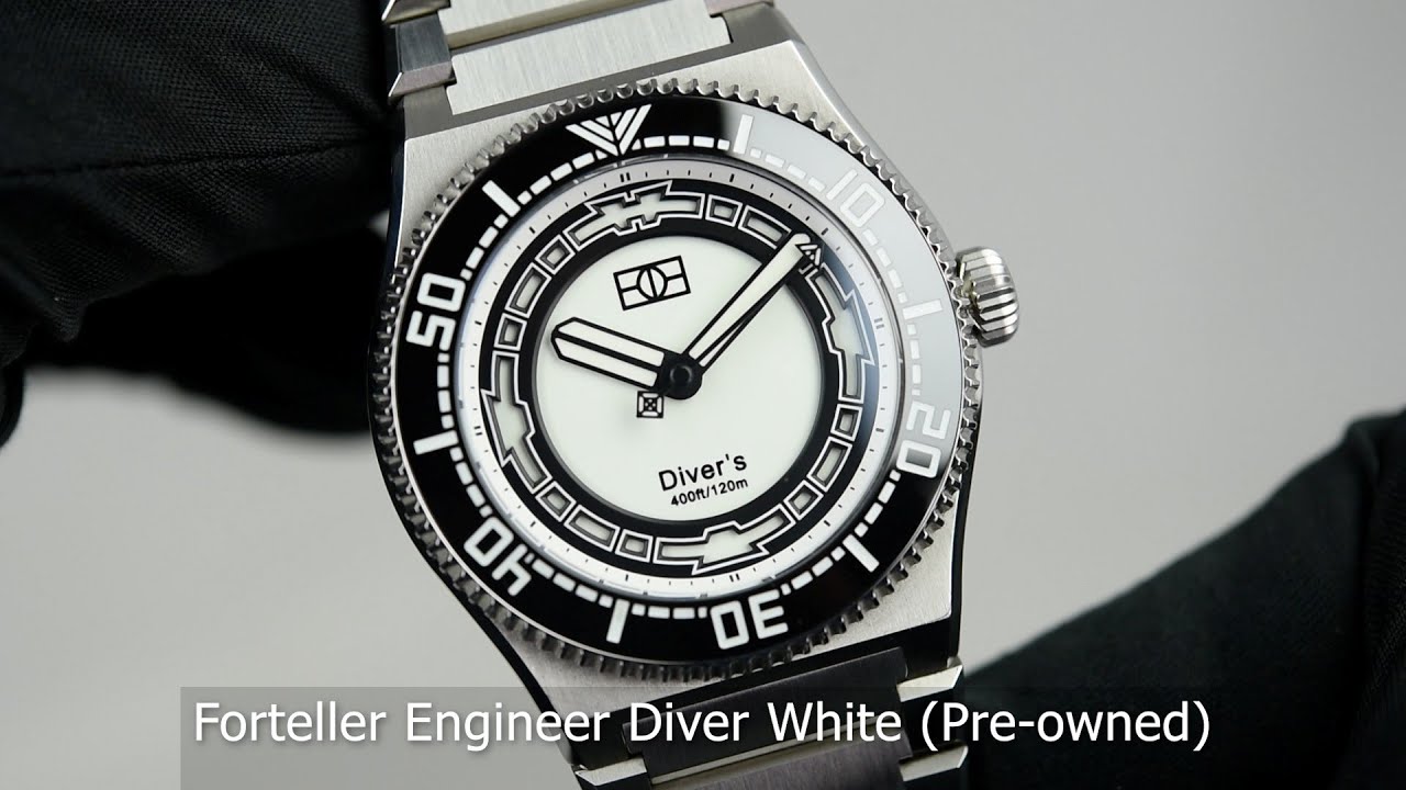 Forteller Engineer Diver White (Pre-owned) - YouTube