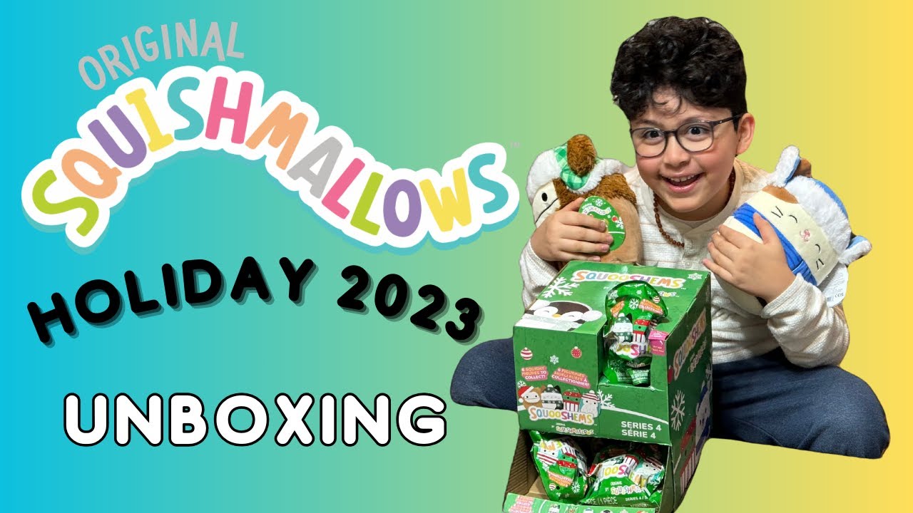 SQUOOSHEMS SQUISHMALLOWS HOLIDAY COLLECTION UNBOXING - YouTube