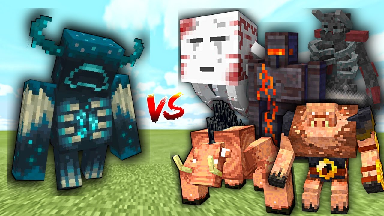 WARDEN vs NETHER (Minecraft Mob Battle) - YouTube