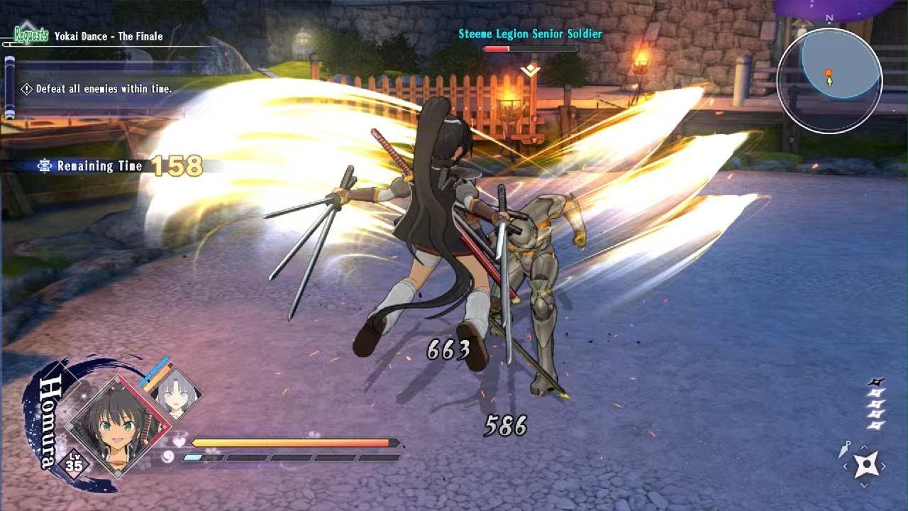 Neptunia x SENRAN KAGURA: Ninja Wars Yokai Dance The Finale Homura ...