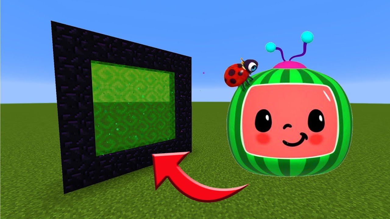 How To Make A Portal To Cocomelon Dimension In Minecraft! - YouTube