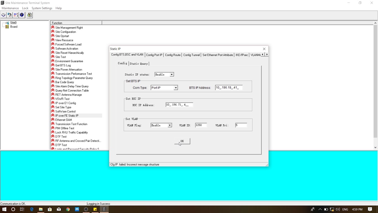 Huawei GTMU card IP configuration - YouTube