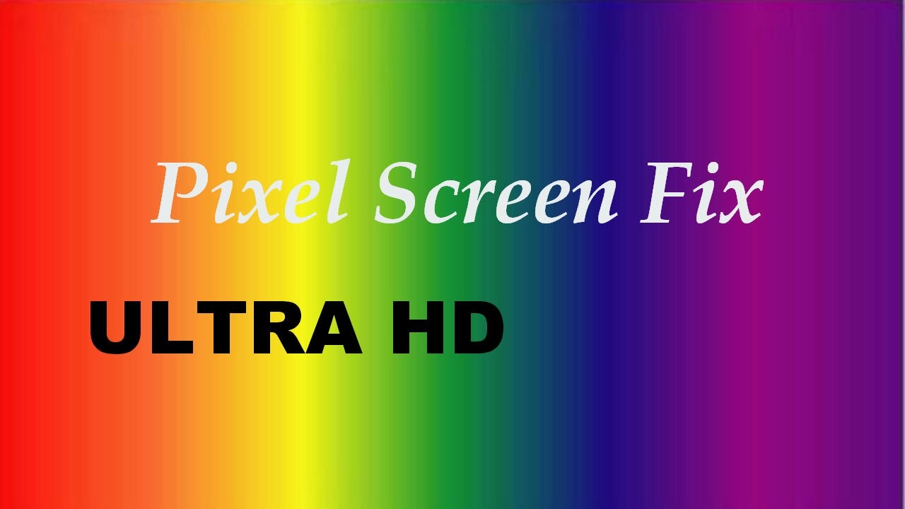 Dead Stuck Pixel Screen Fix - RGB Rainbow(5 Hour Long) Проверка на ...