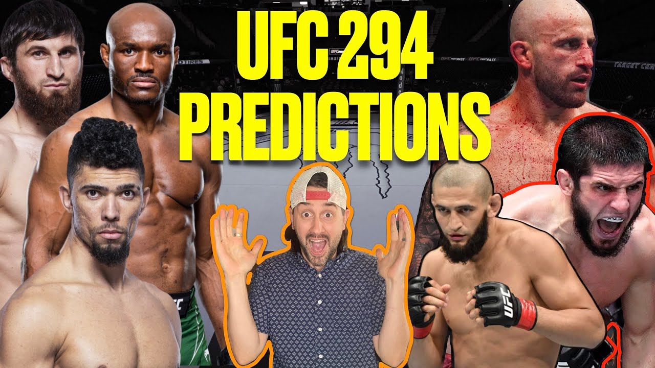 UFC 294 PREDICTIONS| MAIN CARD Alexander Volkanovski VS Islam Makhachev ...