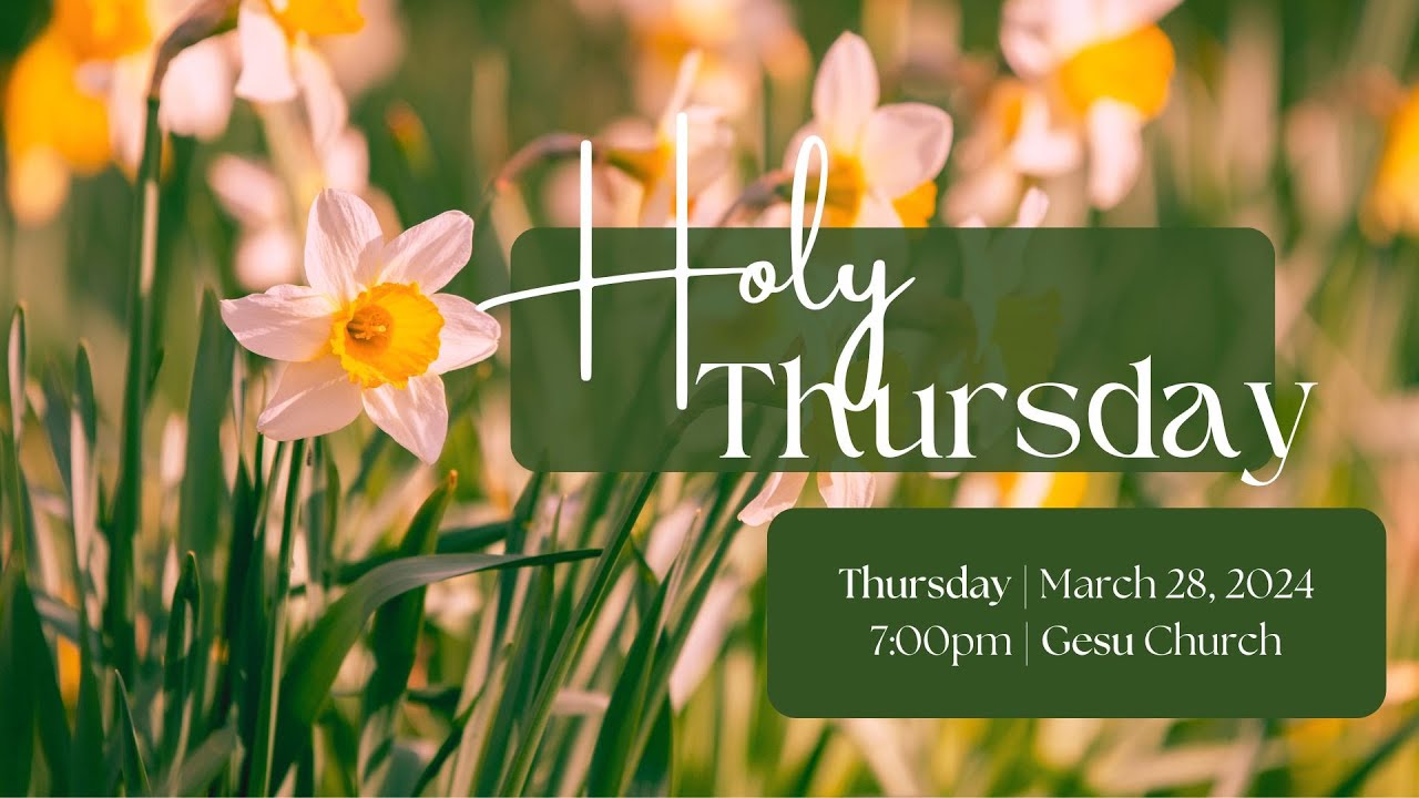 Holy Thursday | Mass of the Lord's Supper | March 28, 2024 - YouTube