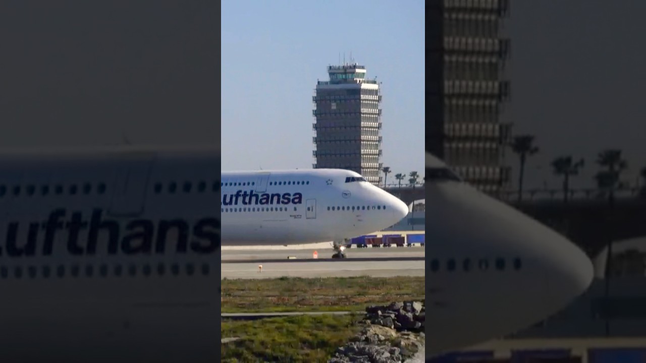 Lufthansa Boeing 747-8 on its return flight to Frankfurt from Los ...