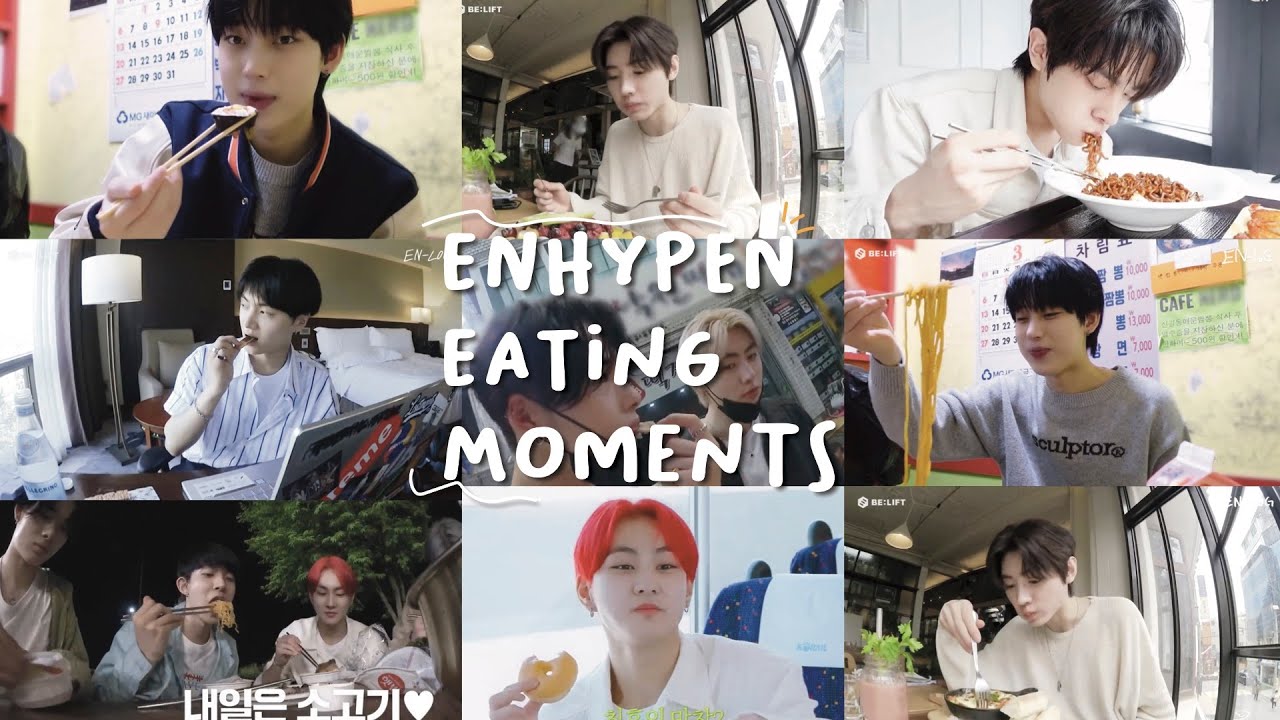 enhypen mukbang/eating moments | pasta, ramyeon, dessert, kbbq | # ...