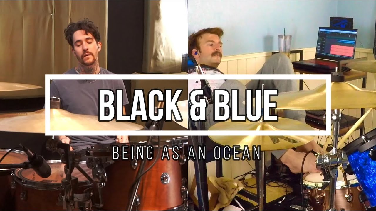 Black And Blue - Being As An Ocean - DRUM DUET FT MATTHEW HOPF - YouTube