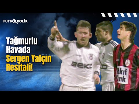 Yağmurlu Havada Sergen Yalçın Resitali! | Beşiktaş-Gaziantepspor 1996-97 Sezonu