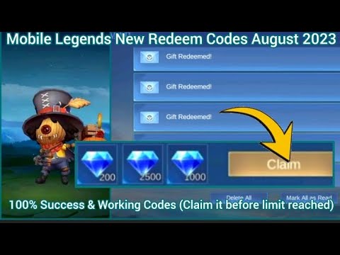 Mobile Legends New redemption code August 28, 2023 + ML Diamond ...