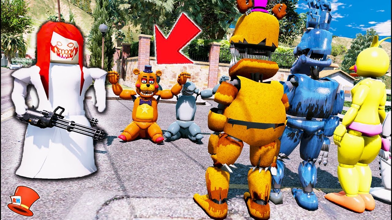 CAN THE ANIMATRONICS RESCUE FREDDY FROM SCARY DOLL? (GTA 5 Mods FNAF ...