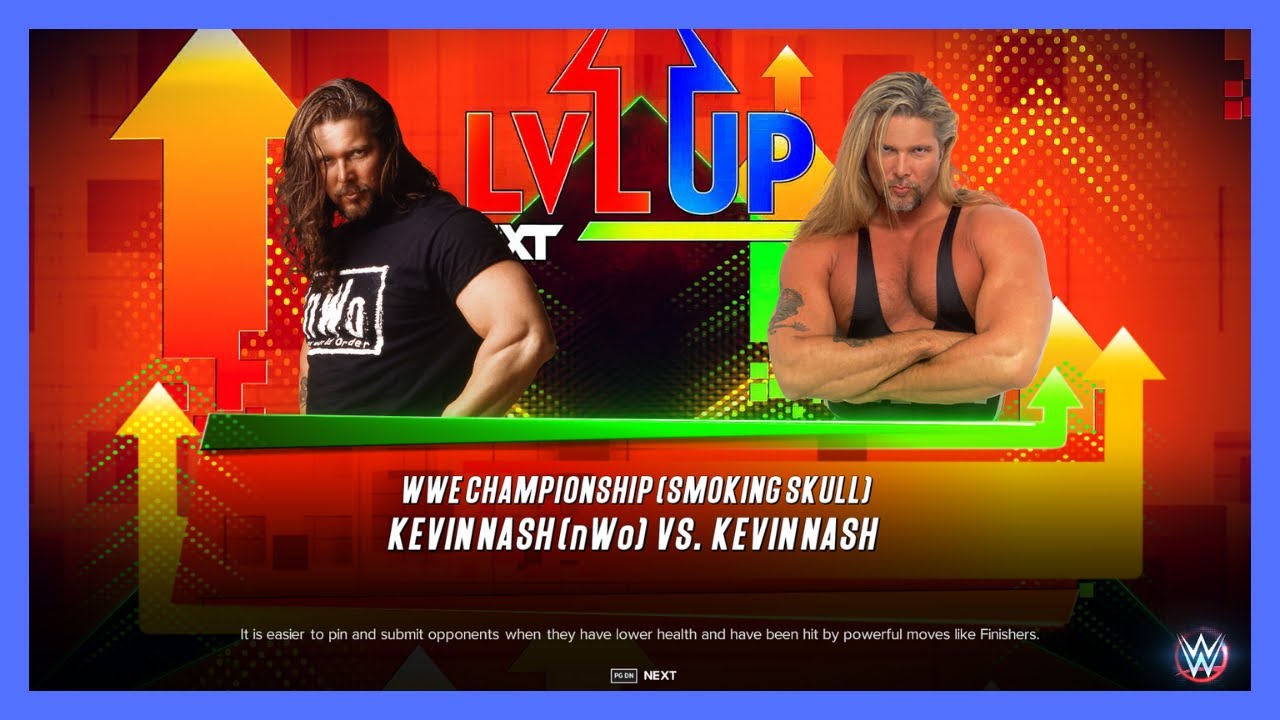 WWE Championship (Smoking Skull) | Old Kevin Nash Vs Young Kevin Nash ...