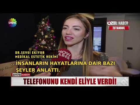 Telefonu kendi eliyle verdi!