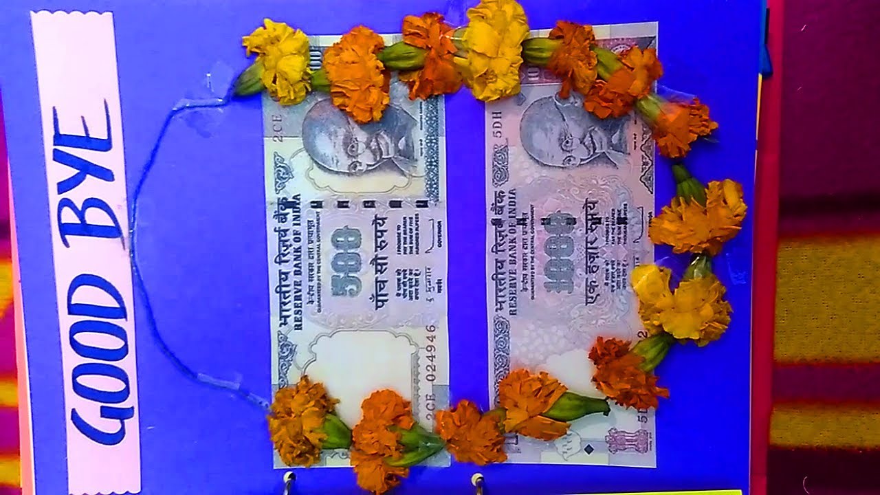 Economics project of class 12th on Demonetisation 💰 - YouTube