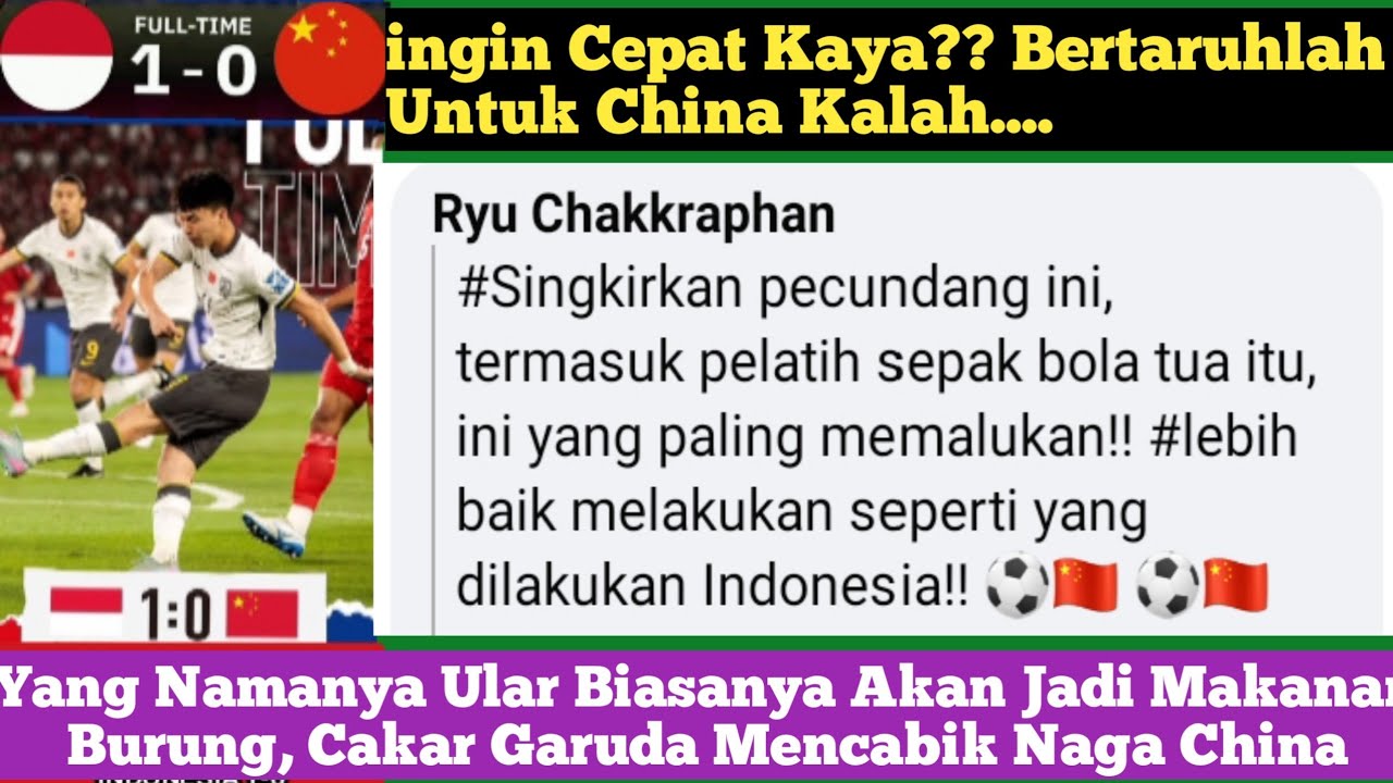 Komentar Fans China Yang Kecewa Marah Harapan Terakhirnya Di Cakar Sang ...