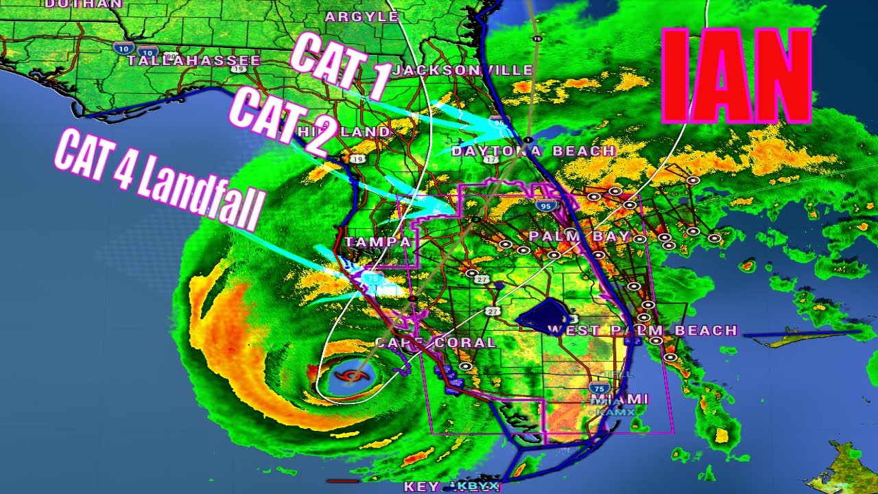 Major Hurricane Ian Cat 4 Landfall, Life-Threatening Storm Surge ...