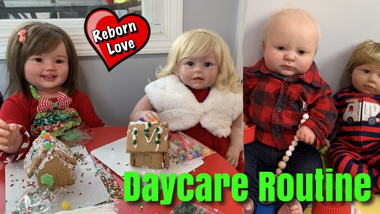 Reborn baby Daycare Routine Christmas Edition Reborn Role Play - YouTube