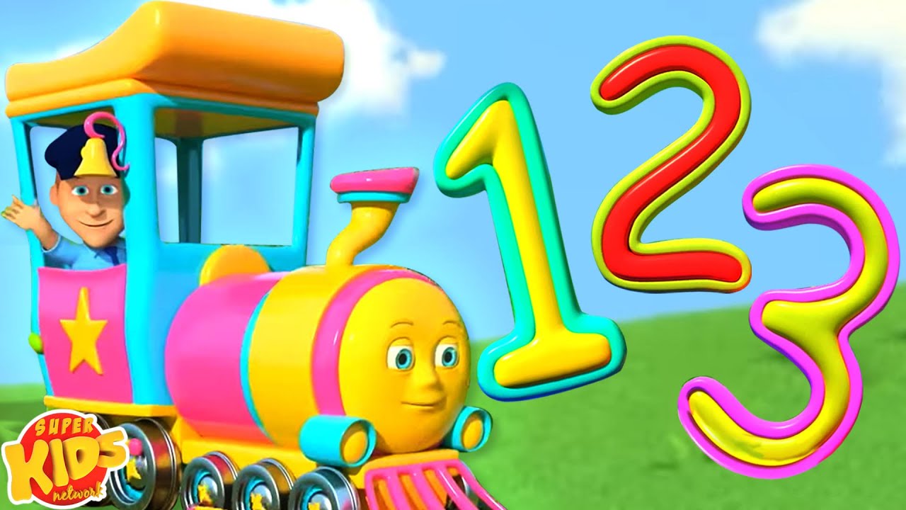 Numbers Train, Nursery Rhymes and Learning Videos for Kids - YouTube