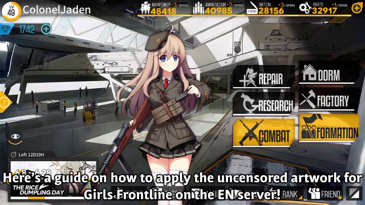 Girls Frontline: How to Install Uncensored Patch for EN server! - YouTube