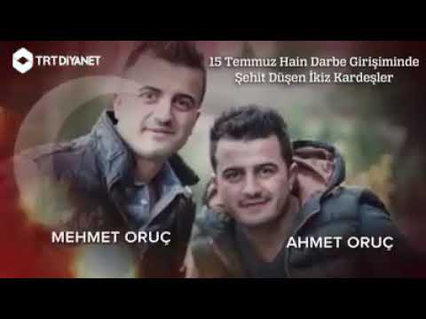 15 Temmuz Şehidi İkiz Mehmet ve Ahmet Oruç