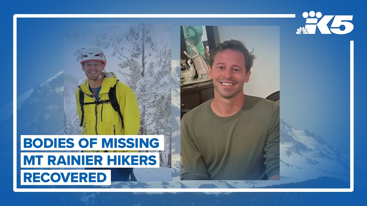Bodies of two missing climbers recovered on Mount Rainier - YouTube
