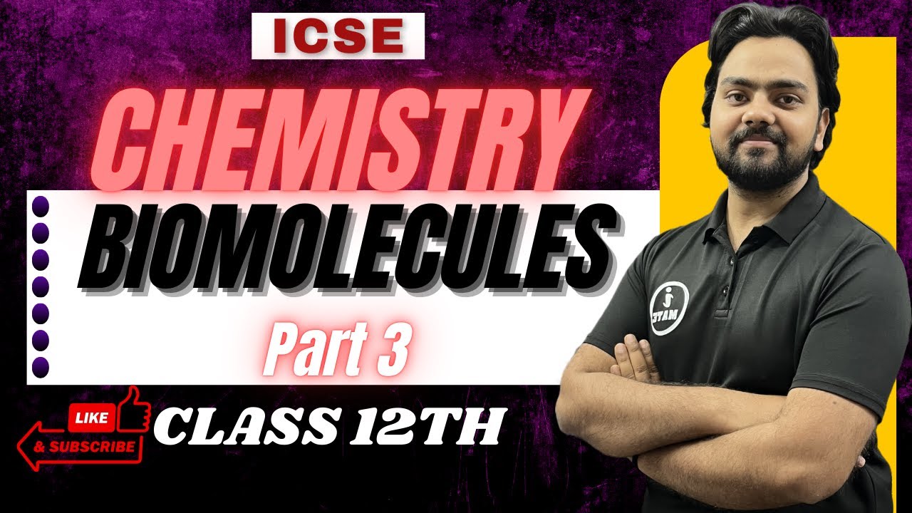 Biomolecules Class 12 Chemistry | NCERT Chapter 14 | Part 3 |CBSE NEET ...
