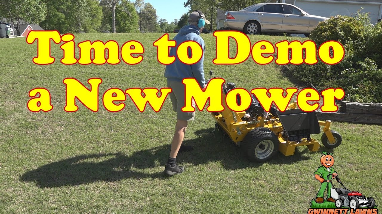 Demo a new Mower Hustler Trimstar 48 inch - YouTube