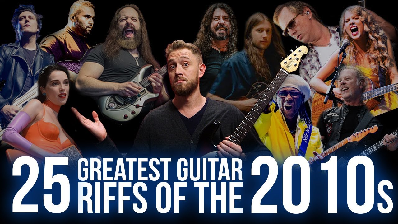 Top 25 GREATEST Guitar Riffs of the 2010s Decade! - YouTube