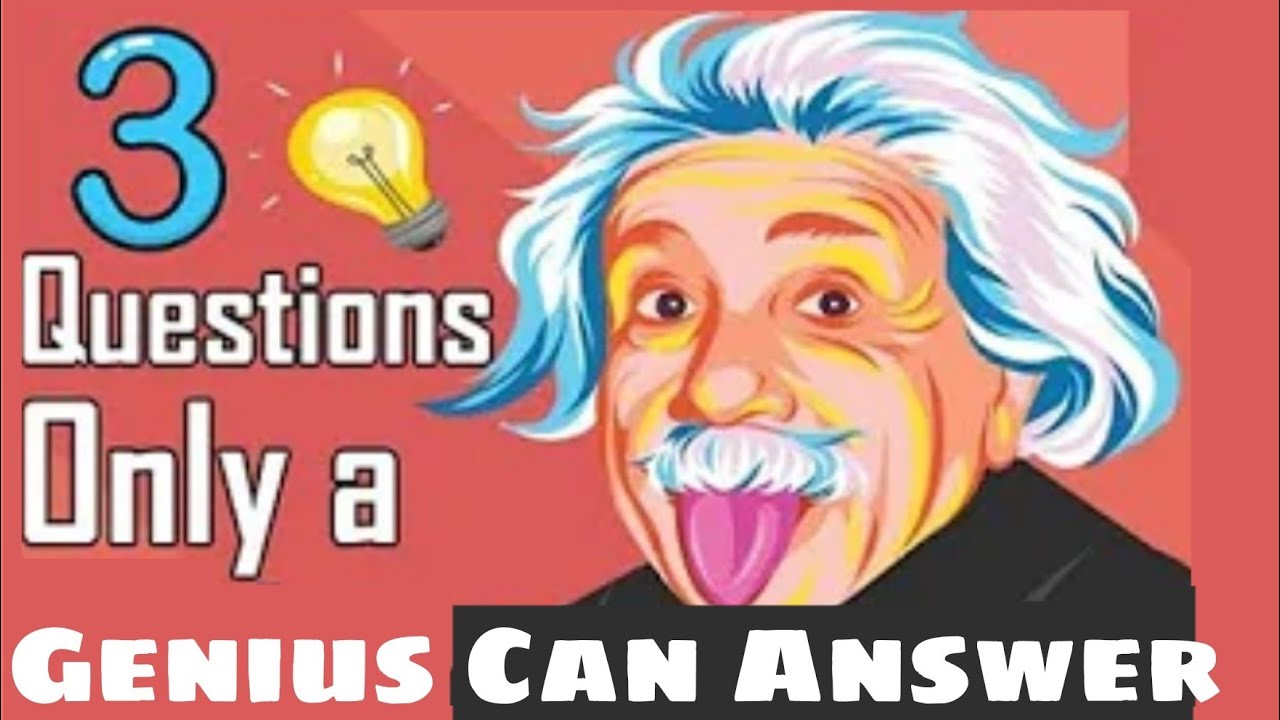 3 Questions Only a Genius Can Answer Quick सीखो - YouTube