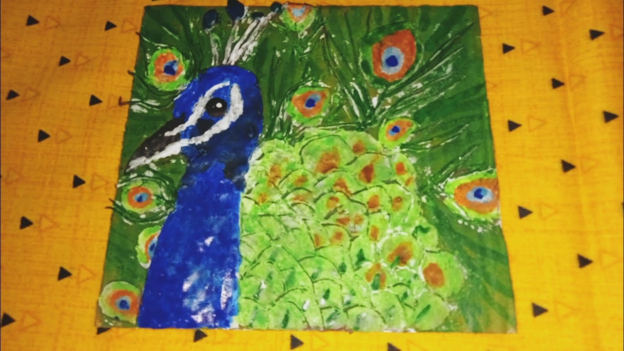 Amazing Peacock Clay art/ how to make a peacock using clay/peacock from ...
