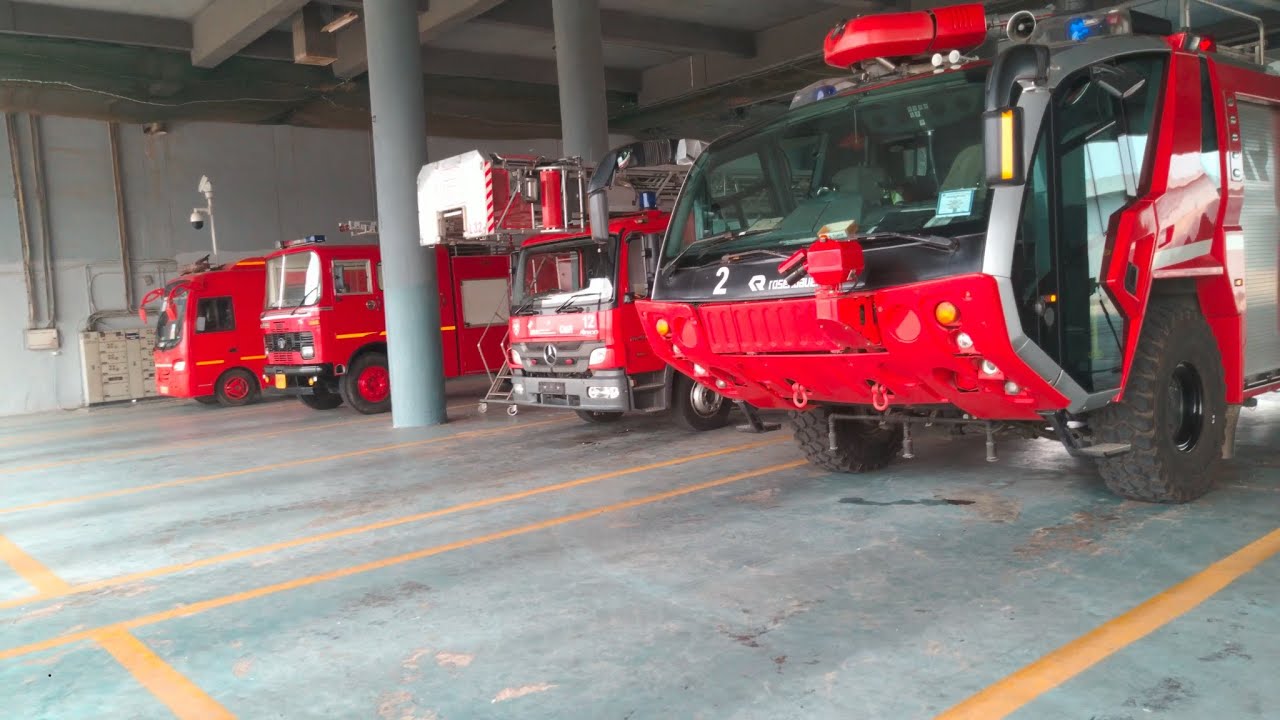 Airport fire and rescue station - YouTube