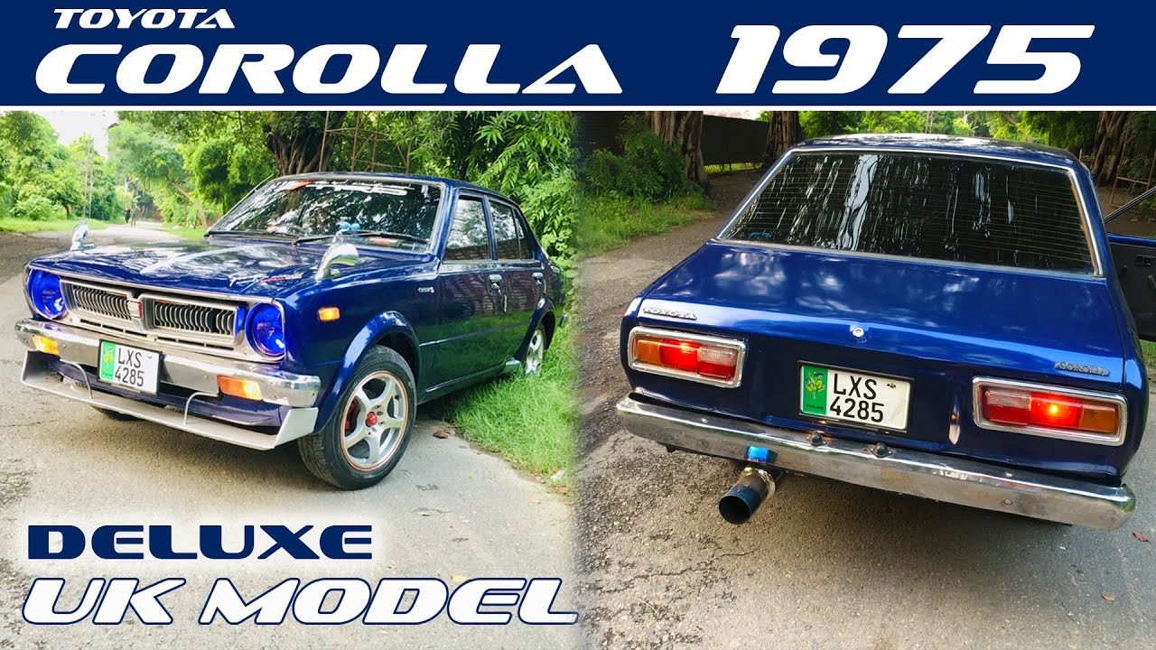 Toyota Corolla Deluxe 1975 For Sale - Detailed Review - YouTube