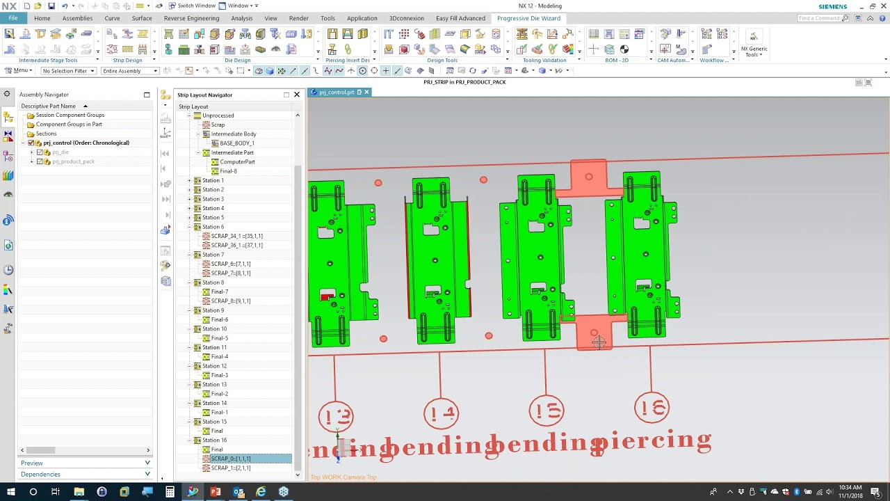 Strip Layout - Progressive Die Wizard - YouTube