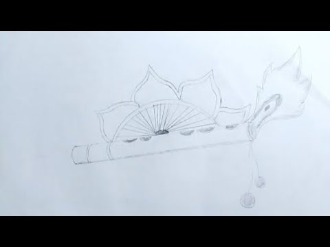 Radhe Radhe 🙏🏻| Shree Krishna Basuri Drawing | Basuri drawing | Shree ...