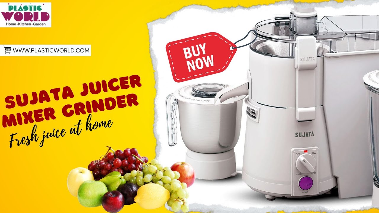 Sujata Juicer Mixer Grinder 2 Jar 900 w Powermatic Plus - YouTube