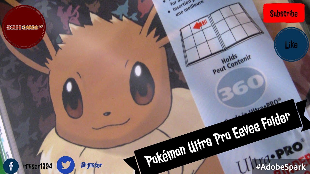 Pokémon NEW! Ultra Pro Eevee Folder - YouTube