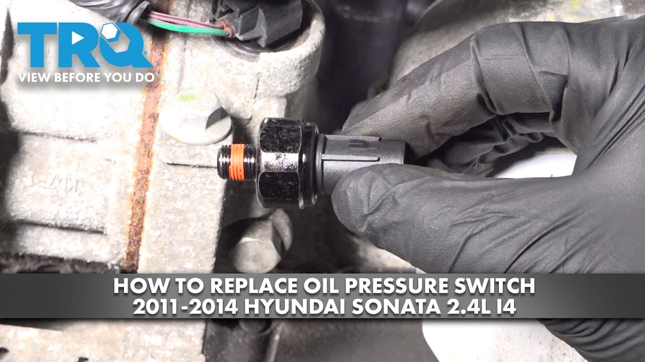 How to Replace Oil Pressure Switch 2011-2014 Hyundai Sonata - YouTube