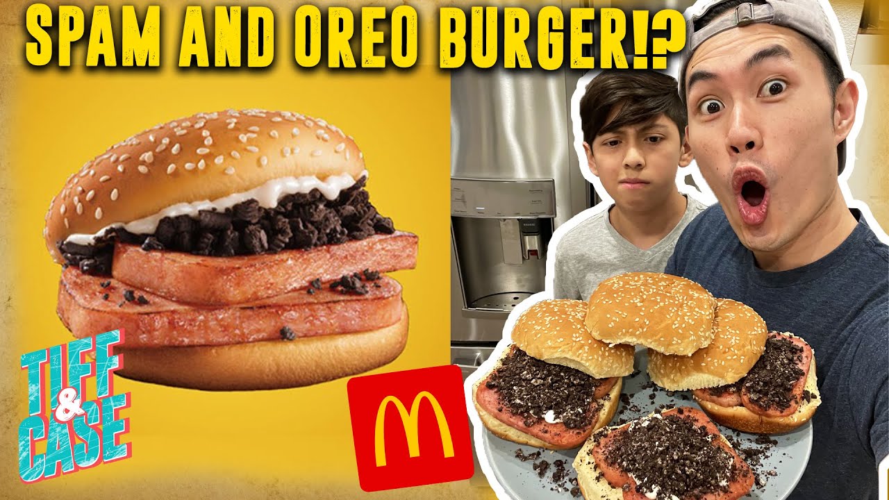 Had to TRY the OREO SPAM BURGER from Mcdonald's! - YouTube