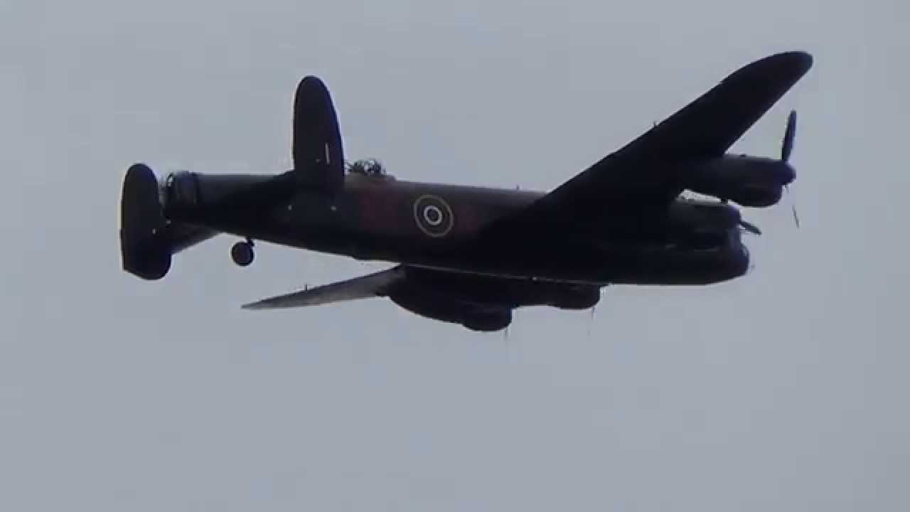 Flypast RAF BBMF Avro Lancaster at Markelo 04-05-2014 - YouTube