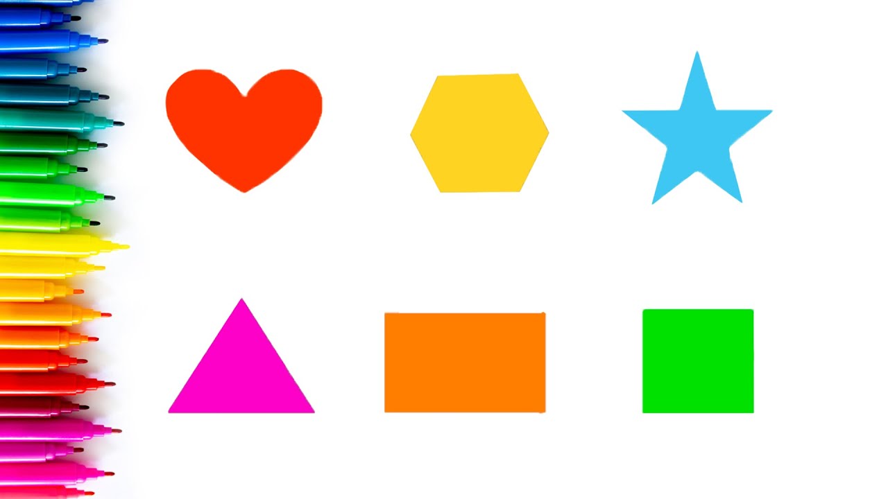 How To Draw Shapes Step By Step Drawing And Coloring Fo Kids YouTube How To Draw Shapes Step By Step Drawing And Coloring Fo Kids YouTube