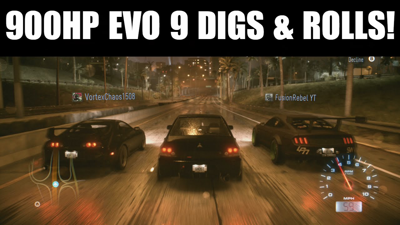 NFS 2015 - Drag Build - 900HP Evo 9!! Drags! - YouTube