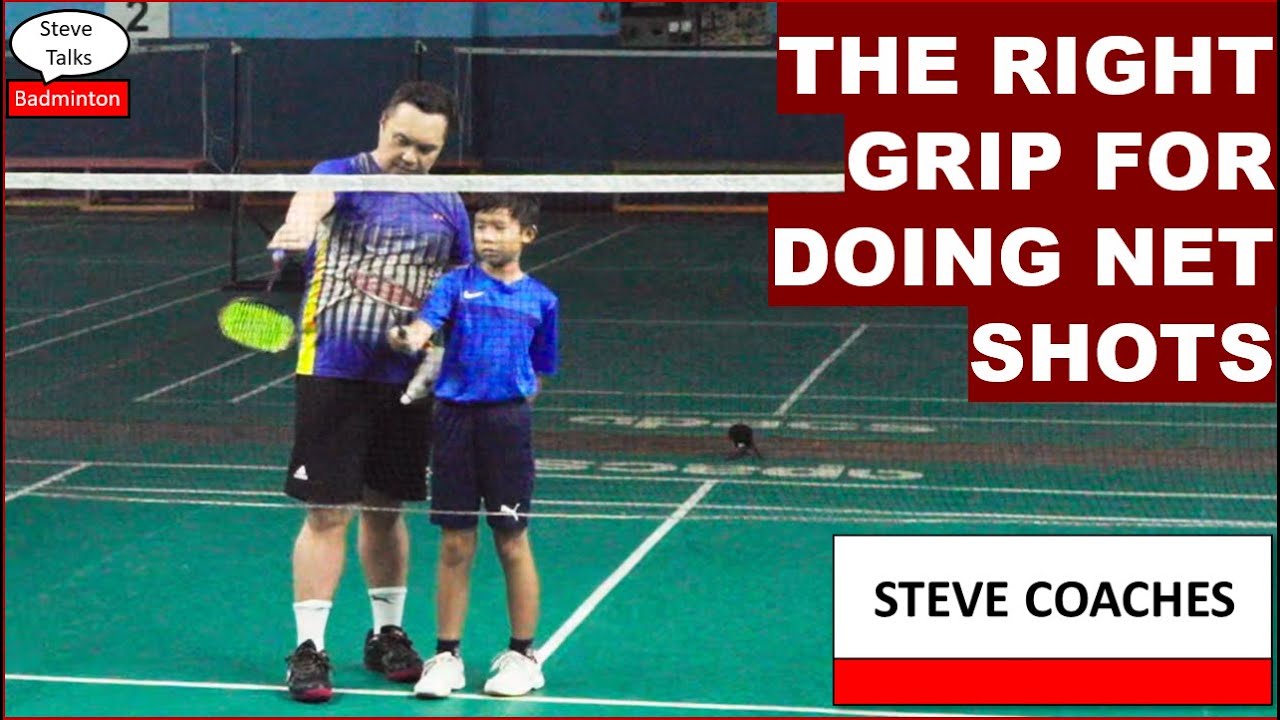 The right grip for doing net shots - Badminton Training with Han Jian 20231230 - YouTube