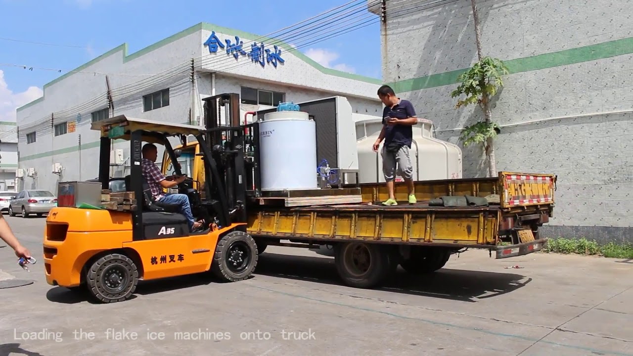 Ice machine supplier | 5 units of 5T/day flake ice machines - YouTube