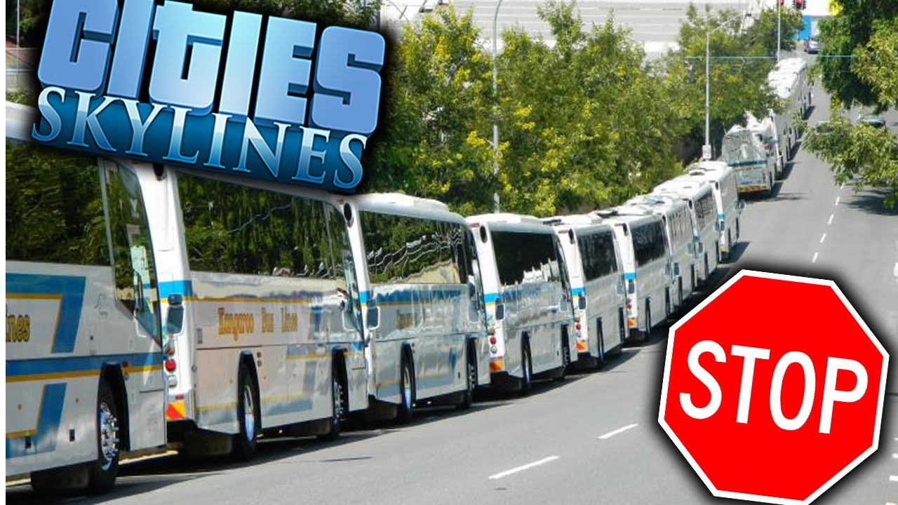 Cities skylines Mass Transit Part 2 BUS Lines - YouTube