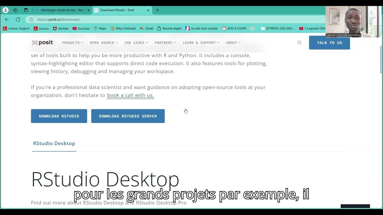 Comment installer R et le logiciel RStudio - YouTube